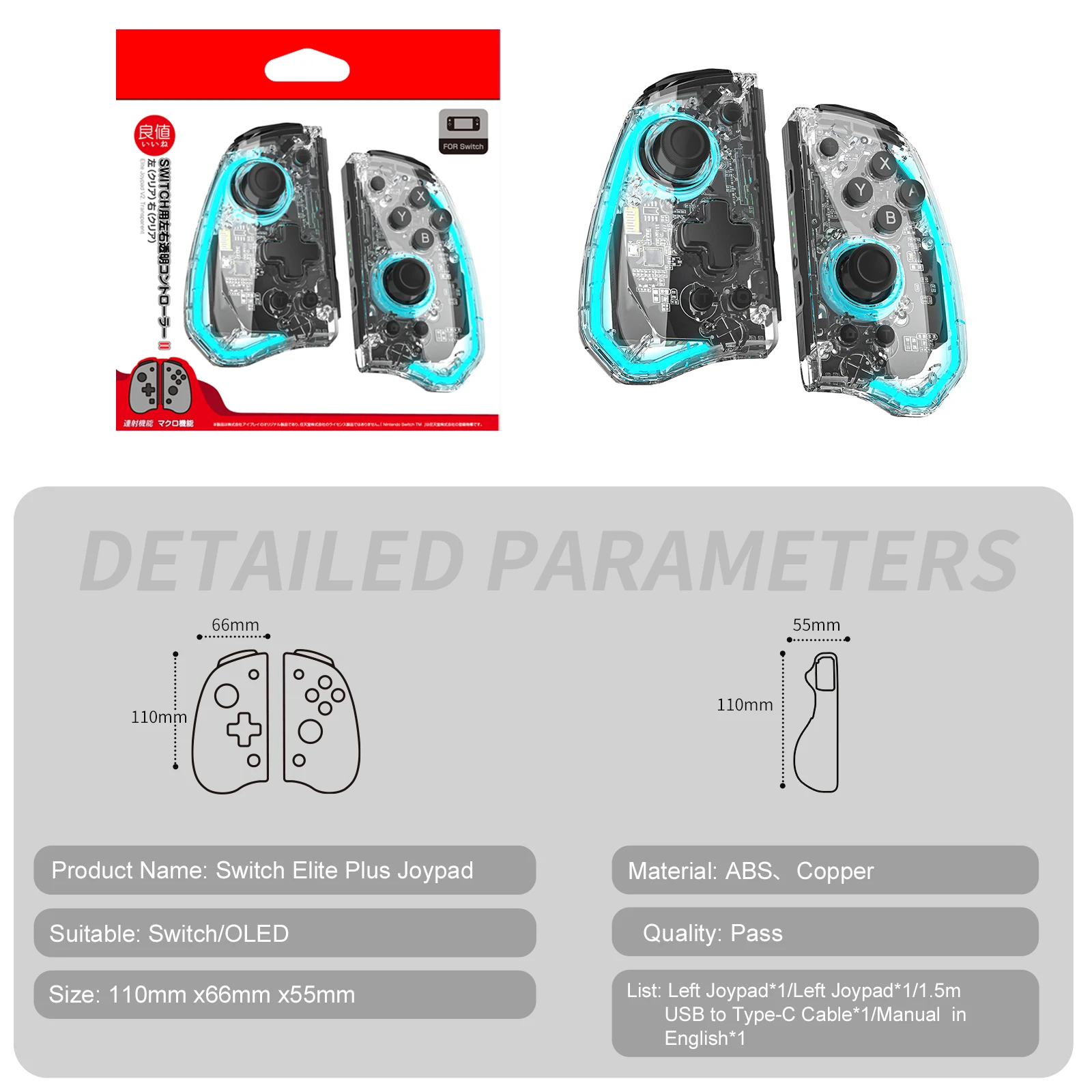 Iine Version Ii Joypad For Nintendo Switch/switch Oled,Wireless Controller Replacement For ...