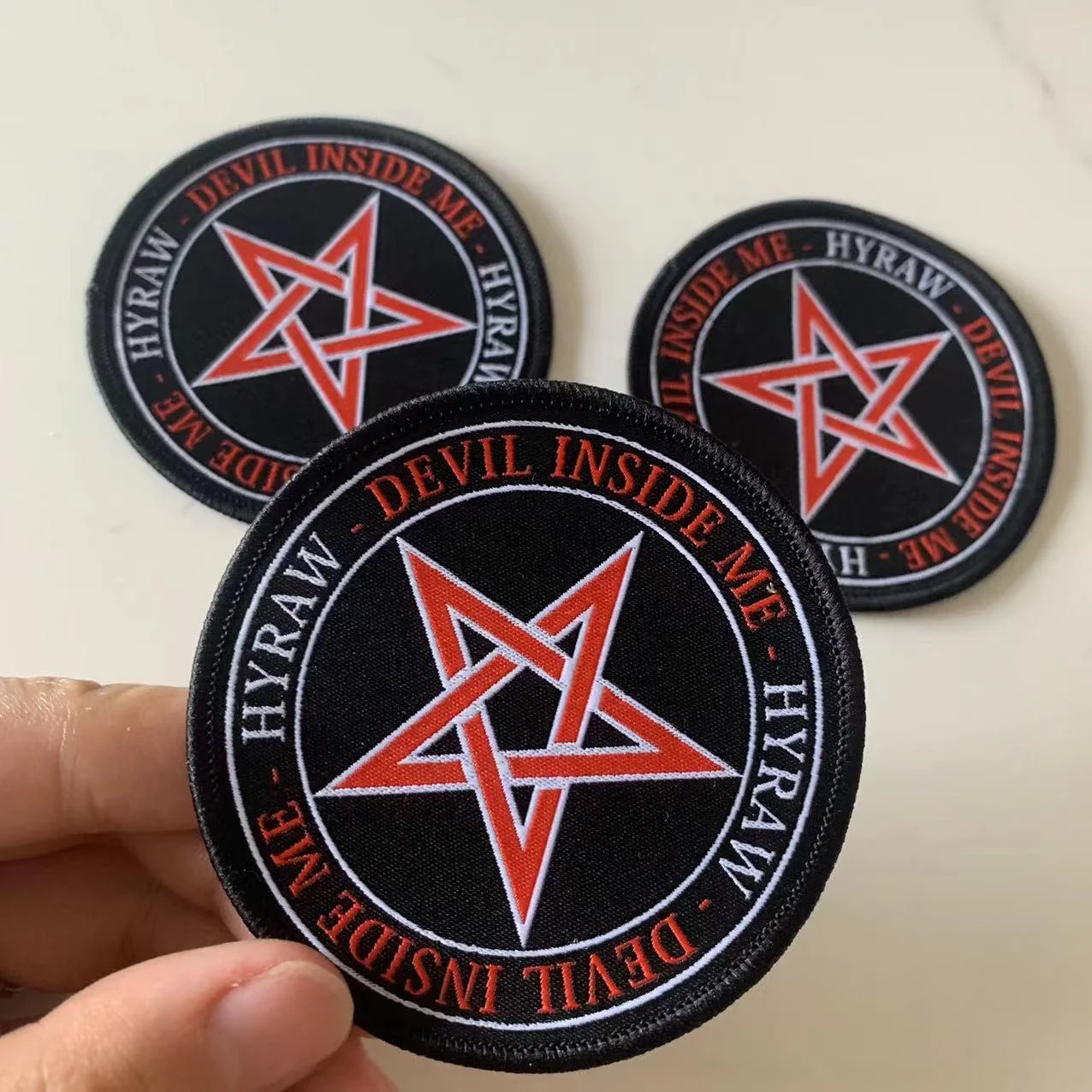 Thick Woven Label Patches Custom Logo Design Woven Label Patches For ...