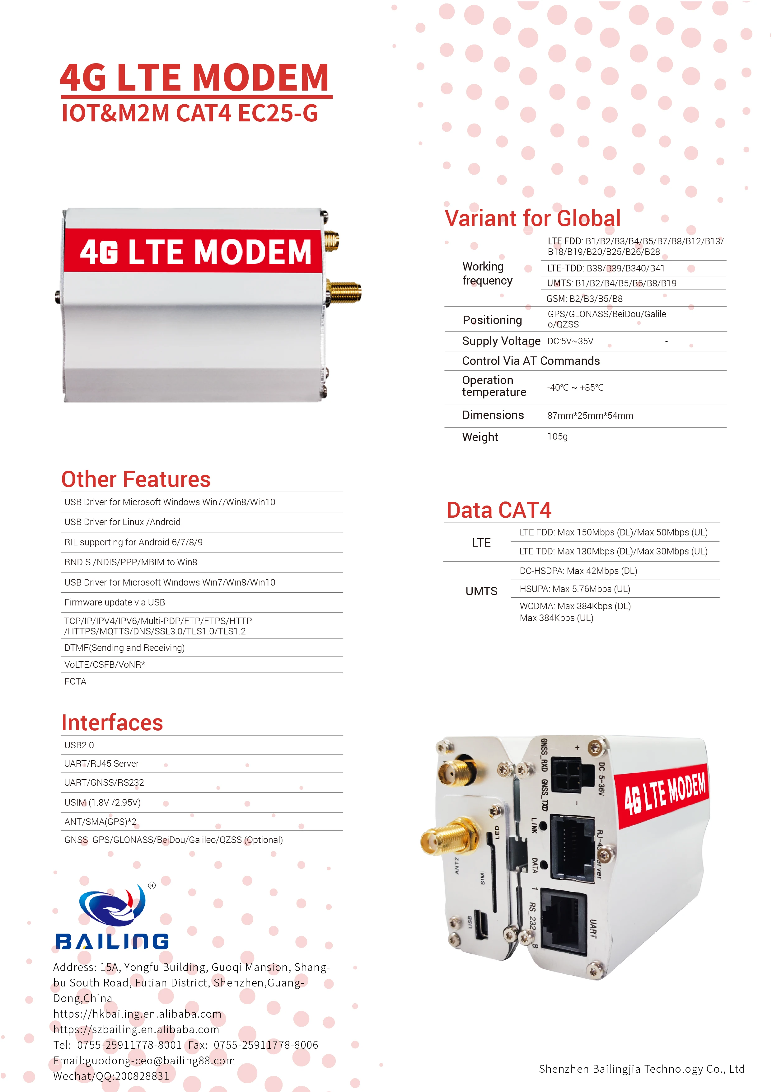 4g Lte Global 4g Modem Rs232 Uart Rj45 Remote Tcp/ip To Serial Port Ethernet Server ...