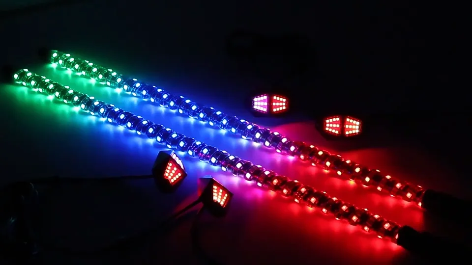 Remote & App Control W/diy Chasing Patterns Stop Turn Reverse Light ...