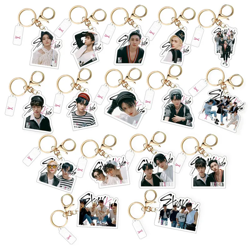 Hot Kpop Stray Kids Maxident Album Bag Car Pendant Accessories Keyring ...