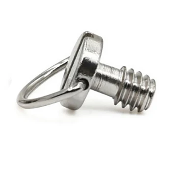 Custom Precision Fasteners Slotted Screw Quick Release Screw 1/4 D Ring ...