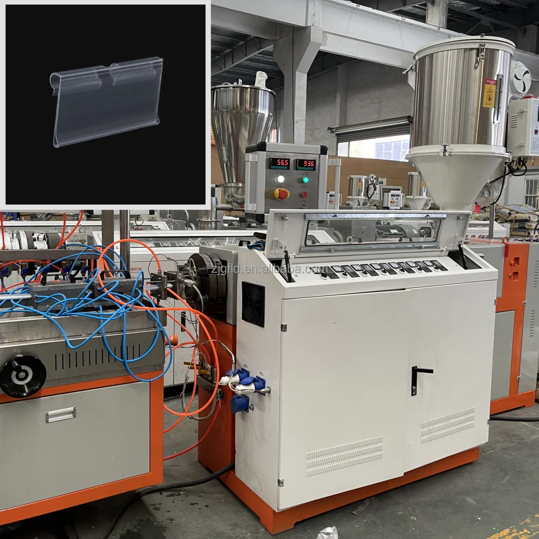 Transparent Pvc Supermarket Plastic Price Tag Extruder Making Machine ...