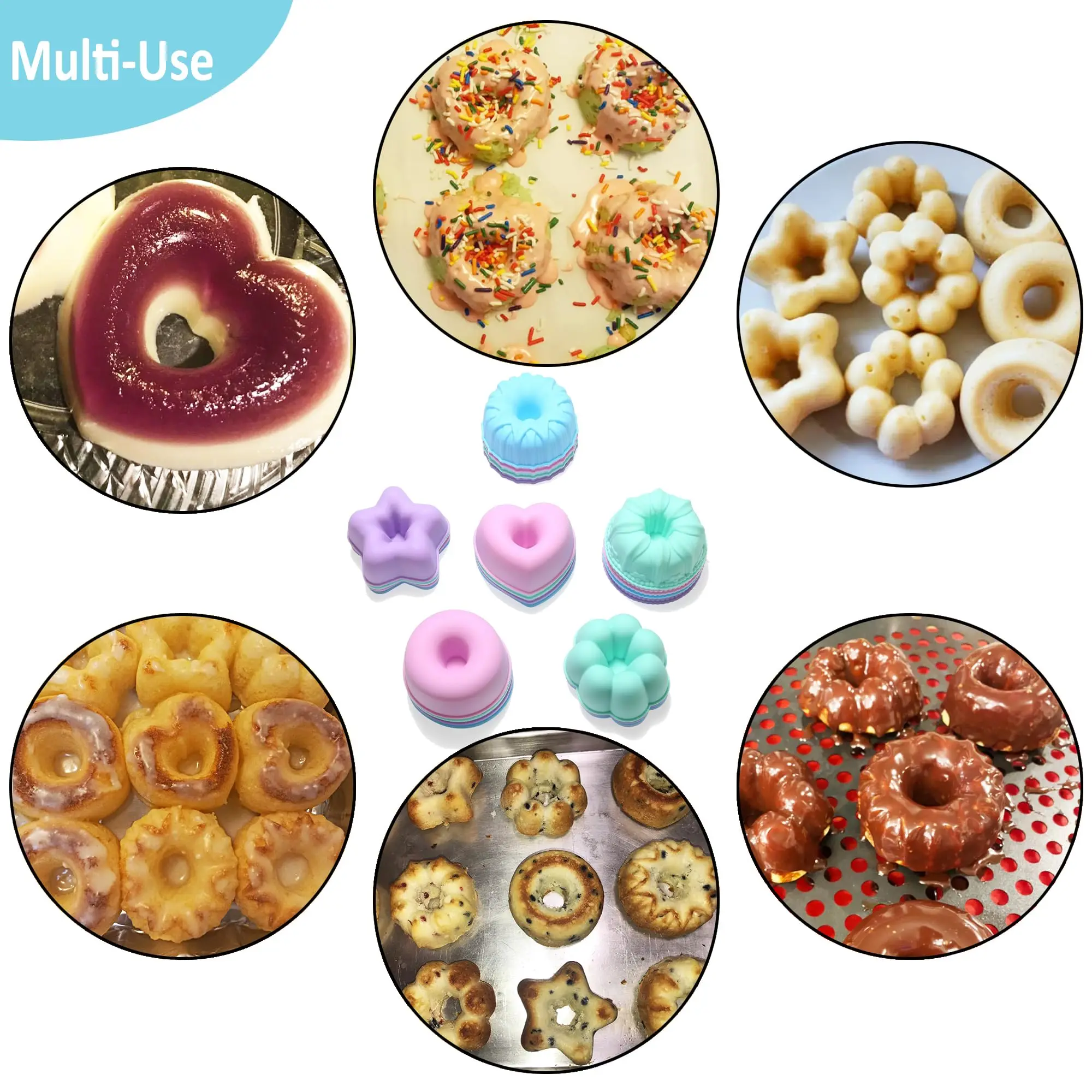 Customized Various Shape Chocolate Candle Muffin Cake Making Pan Bowls ...