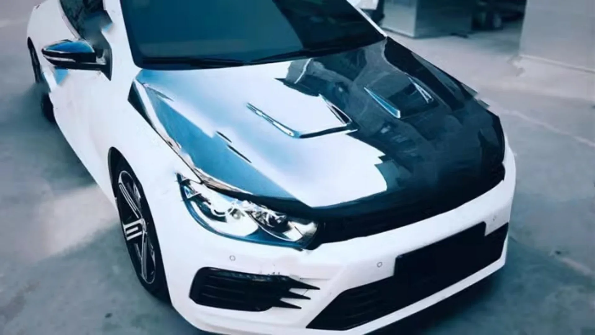 Body Kit Carbon Fiber Engine Hood For Volkswagen Vw Scirocco 2009 2010 ...