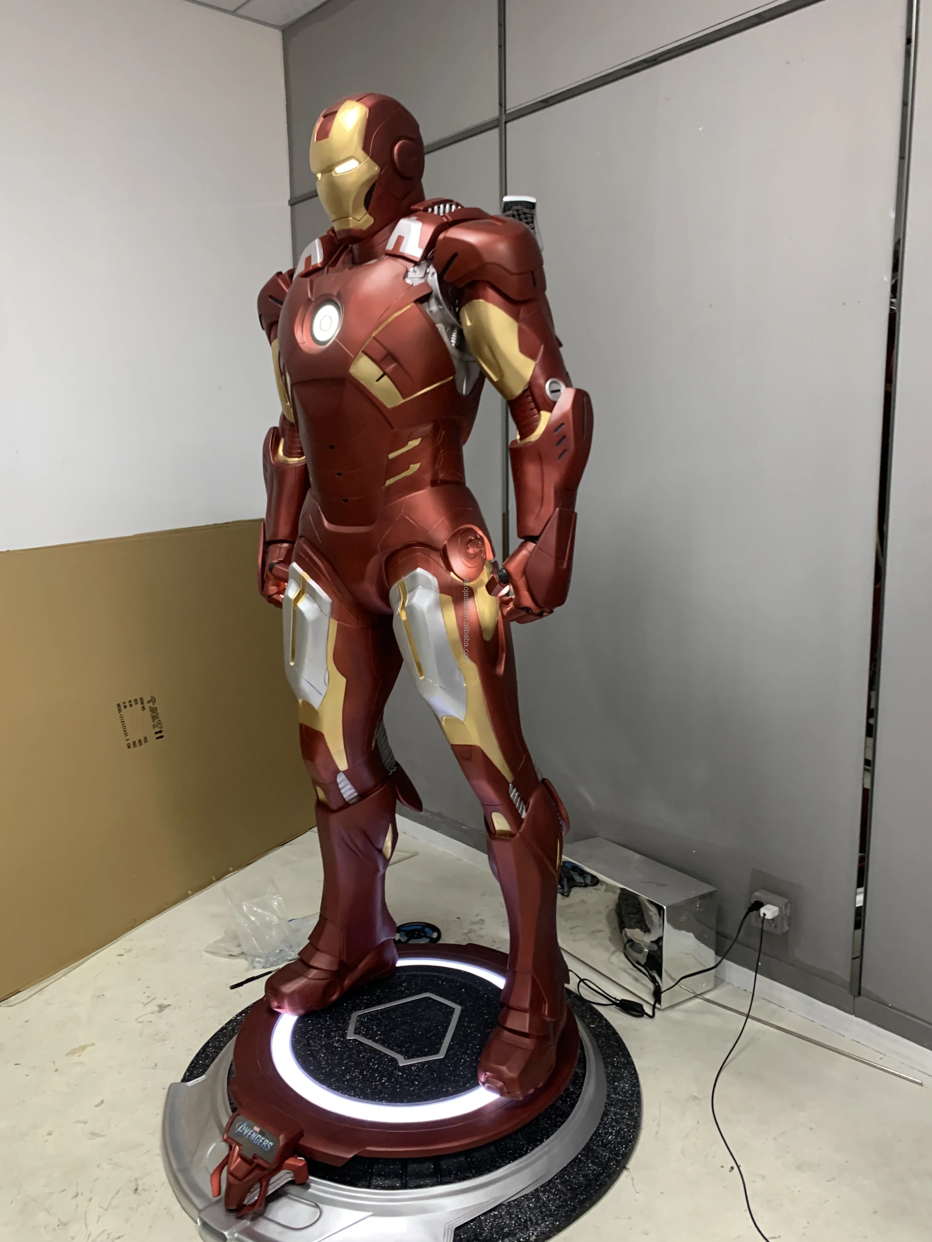 Outdoor Indoor Decoration Life Size Resin Marvel Hero Sculpture ...