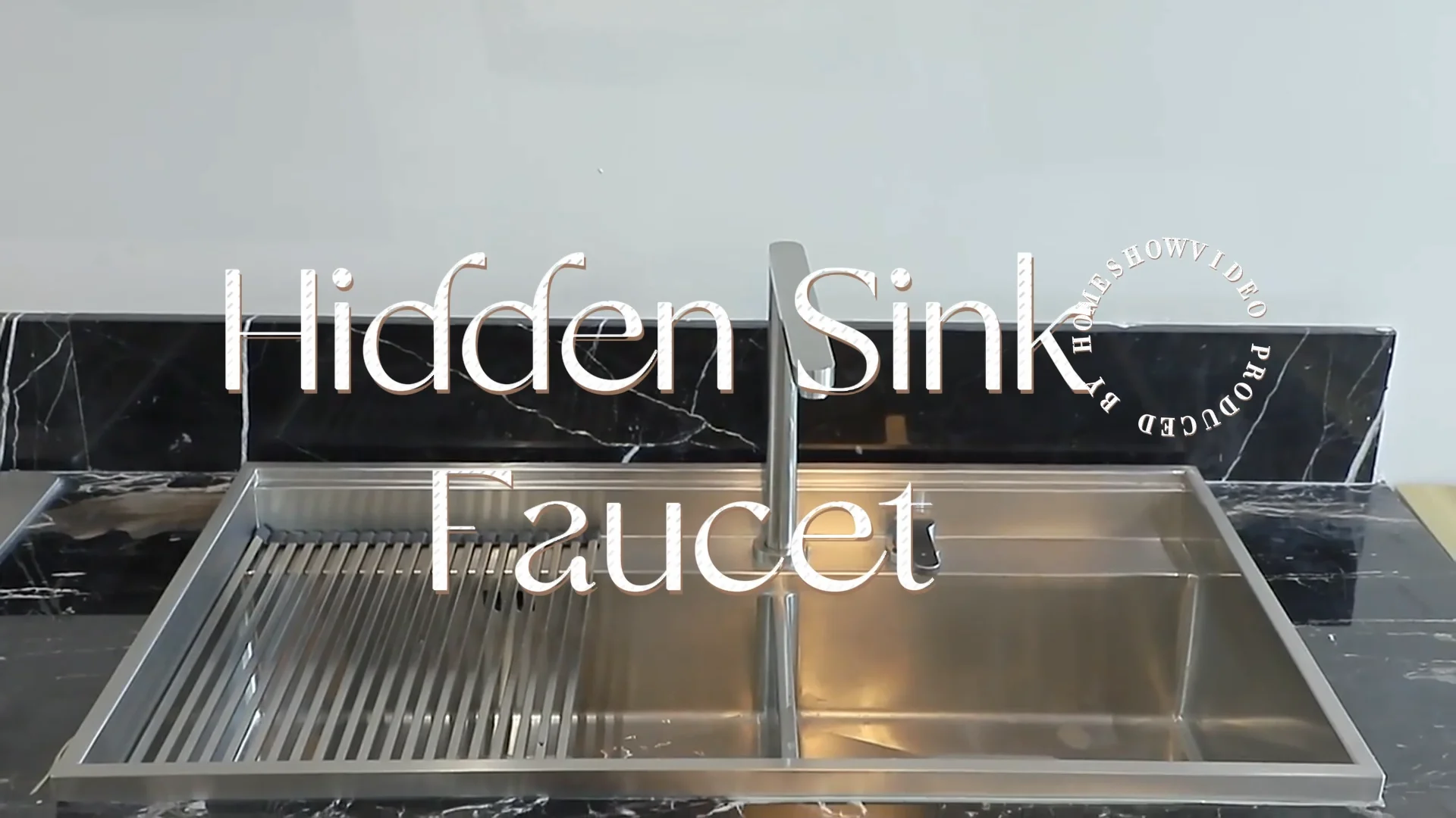 304 Stainless Steel Kitchen Sink Tap Height Adjustable Faucet Hidden ...