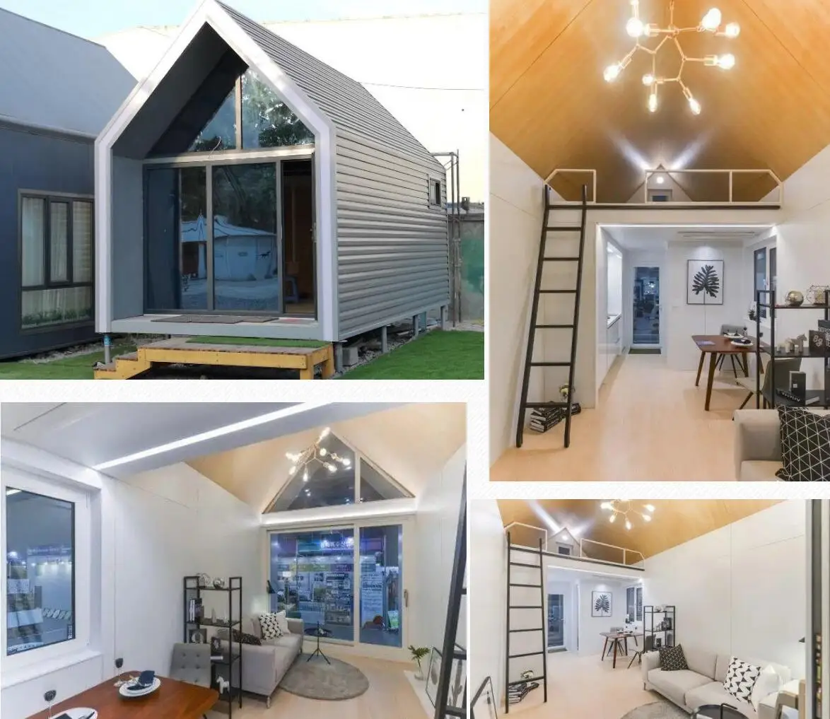 Log Cabin Loft Prefab Modern House High Quality Light Steel Fast Build ...