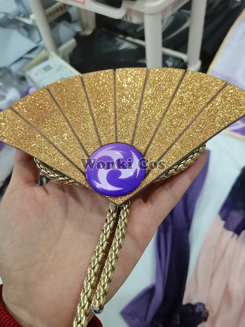 Genshin Impact Raiden Shogun Cosplay Costume Wig Purple Long Hair ...