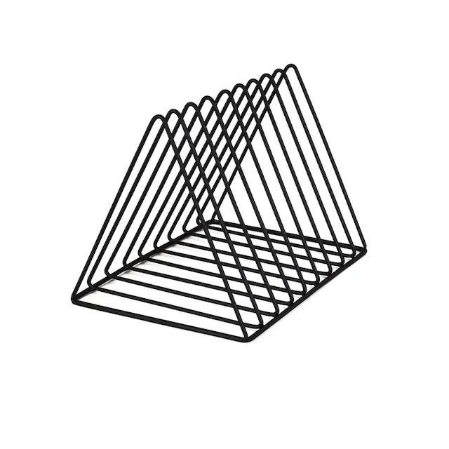 Metal Triangle Desk Storage Organizer For Home Office Books Magazine ...