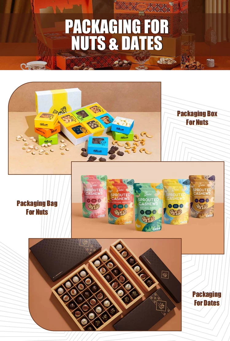 Custom Empty Chocolate Bonbon Boxes Middle Eastern White Luxury ...