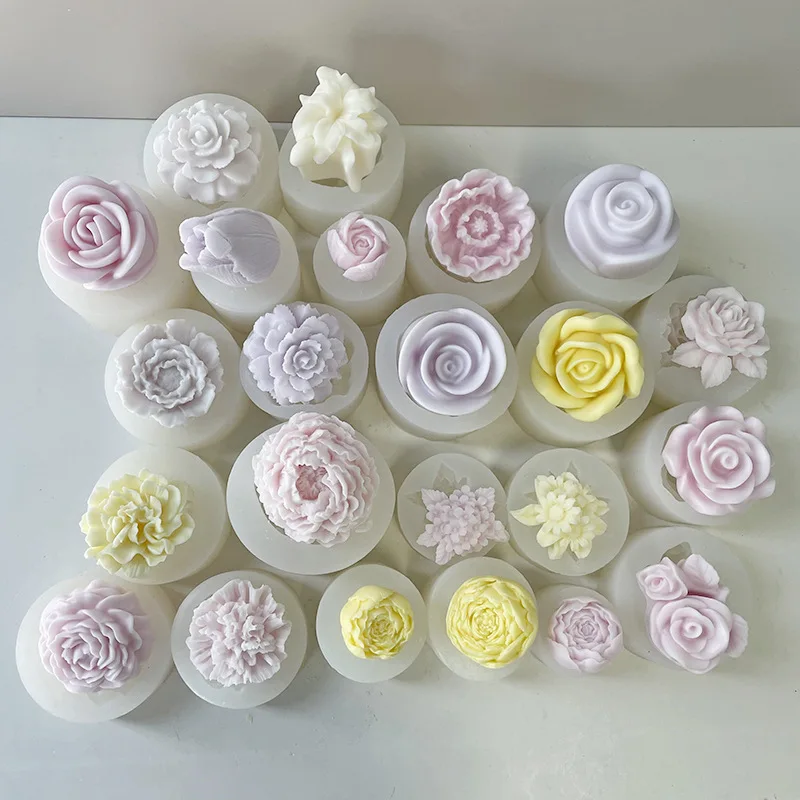 MHC Factory Flower Aromatherapy Custom Candle Silicone Mold DIY ...