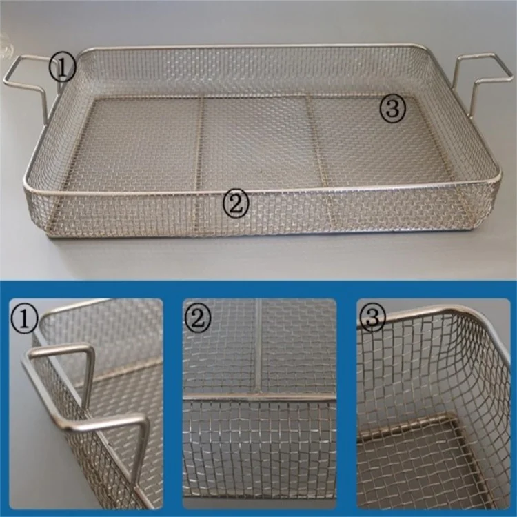 Customized Stainless Steel Storage Basket Metal Wire Mesh Storage ...