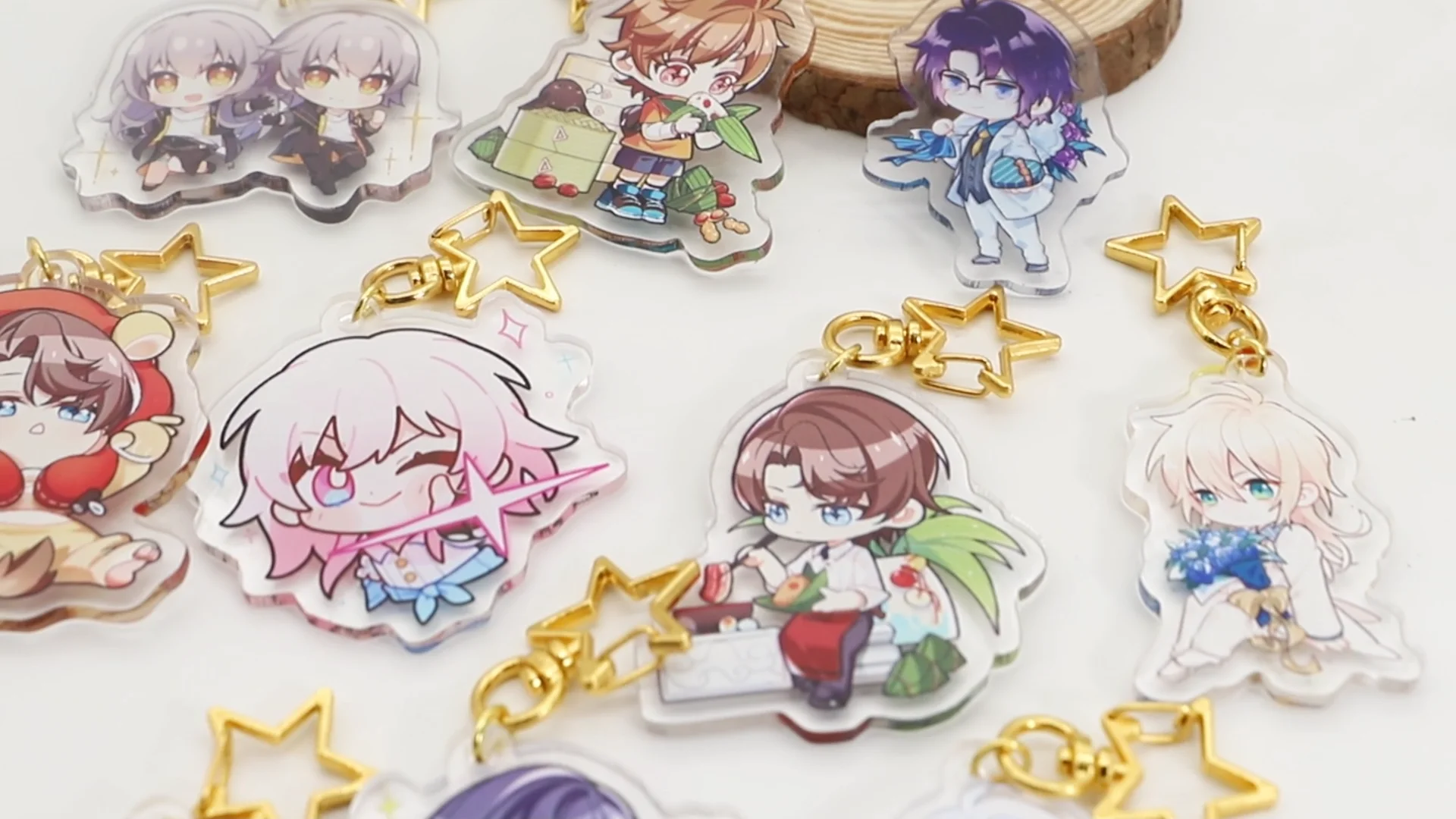 Game Cartoon Character Cute Personalized Key Chain In Bulk Anime ...