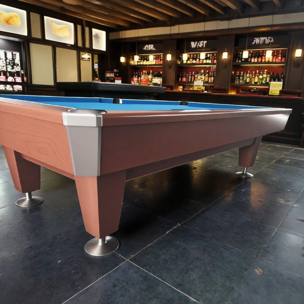 9-Foot Luxury Solid Wood Top Pool Snooker Billiard Table Modern Maxima ...