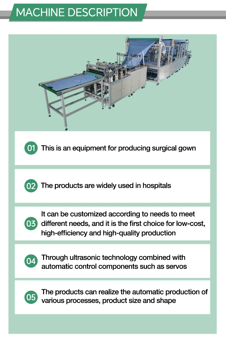 Automatic Medical Gown Machine - High Efficiency & Quality