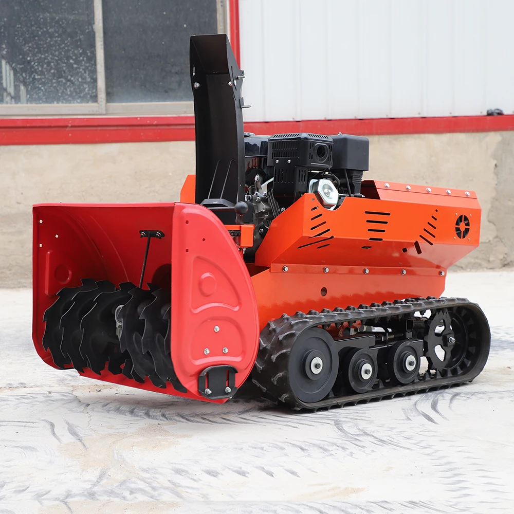 Crawler Remote Control Mower with Snow Shovel & Grass Blade