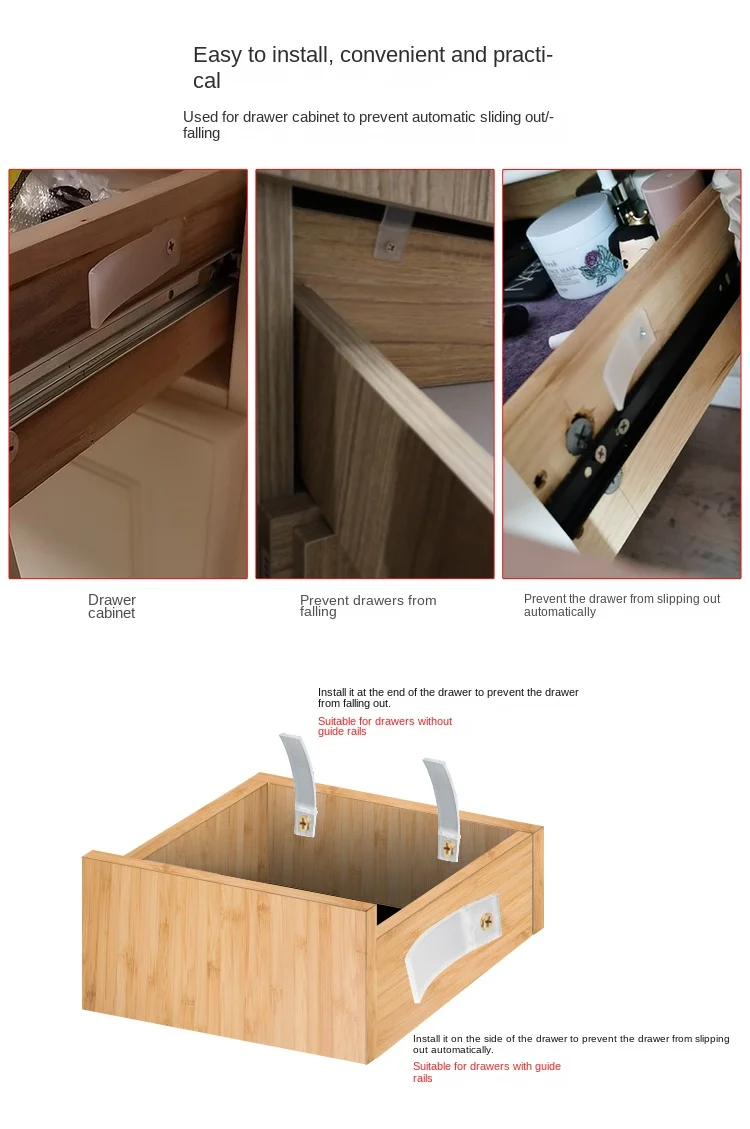 Transparent Pvc Plastic Cabinet Drawer Baffle Pad Anti-collision ...