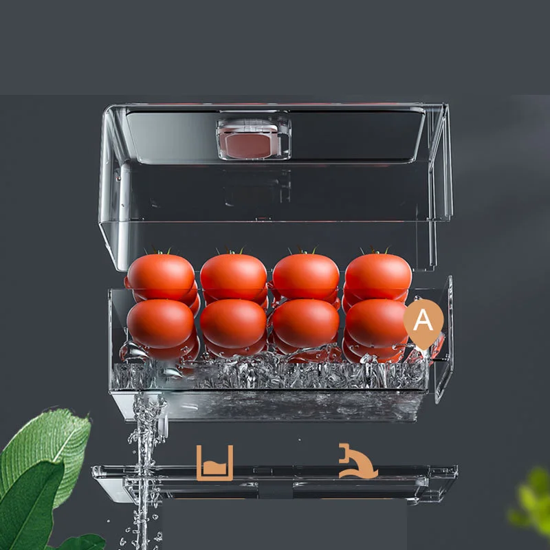 Refrigerator Special Drain Water Storage Box Drawer Kitchen Fresh Fruit ...