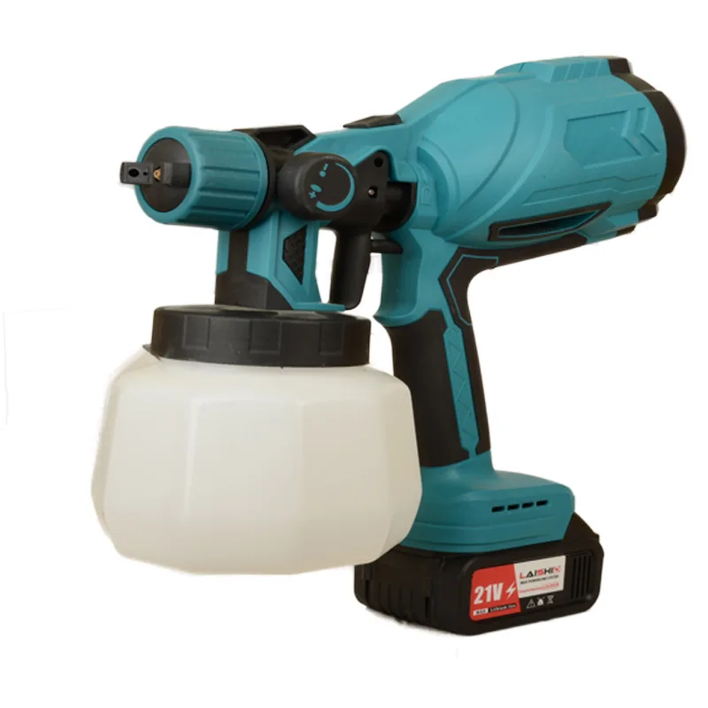 Rechargeable Electric Spray Gun Portable Detachable Emulsion Paint High ...