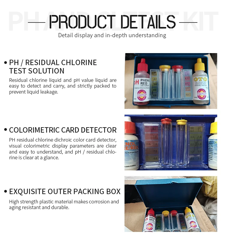 Swimming Pool Chlorine Test Kit With Ph Test For Pool - Buy Chlorine ...