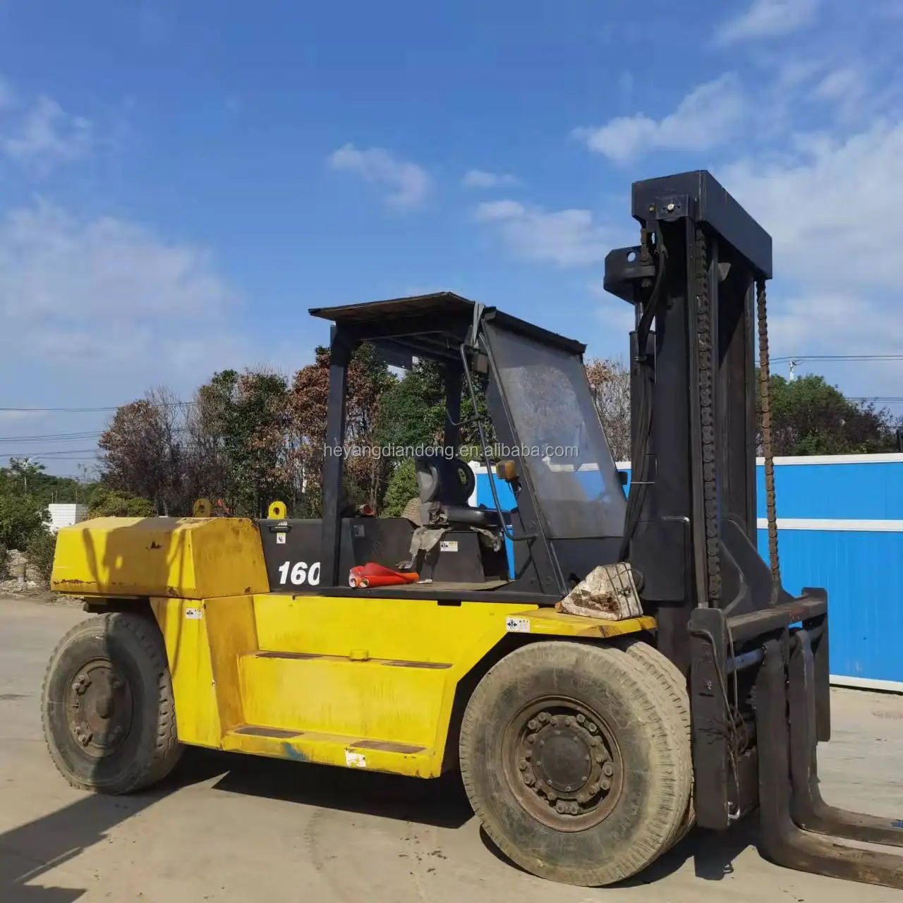 16ton Japan Used Diesel Transporting Forklift Komatsu Telehandler ...
