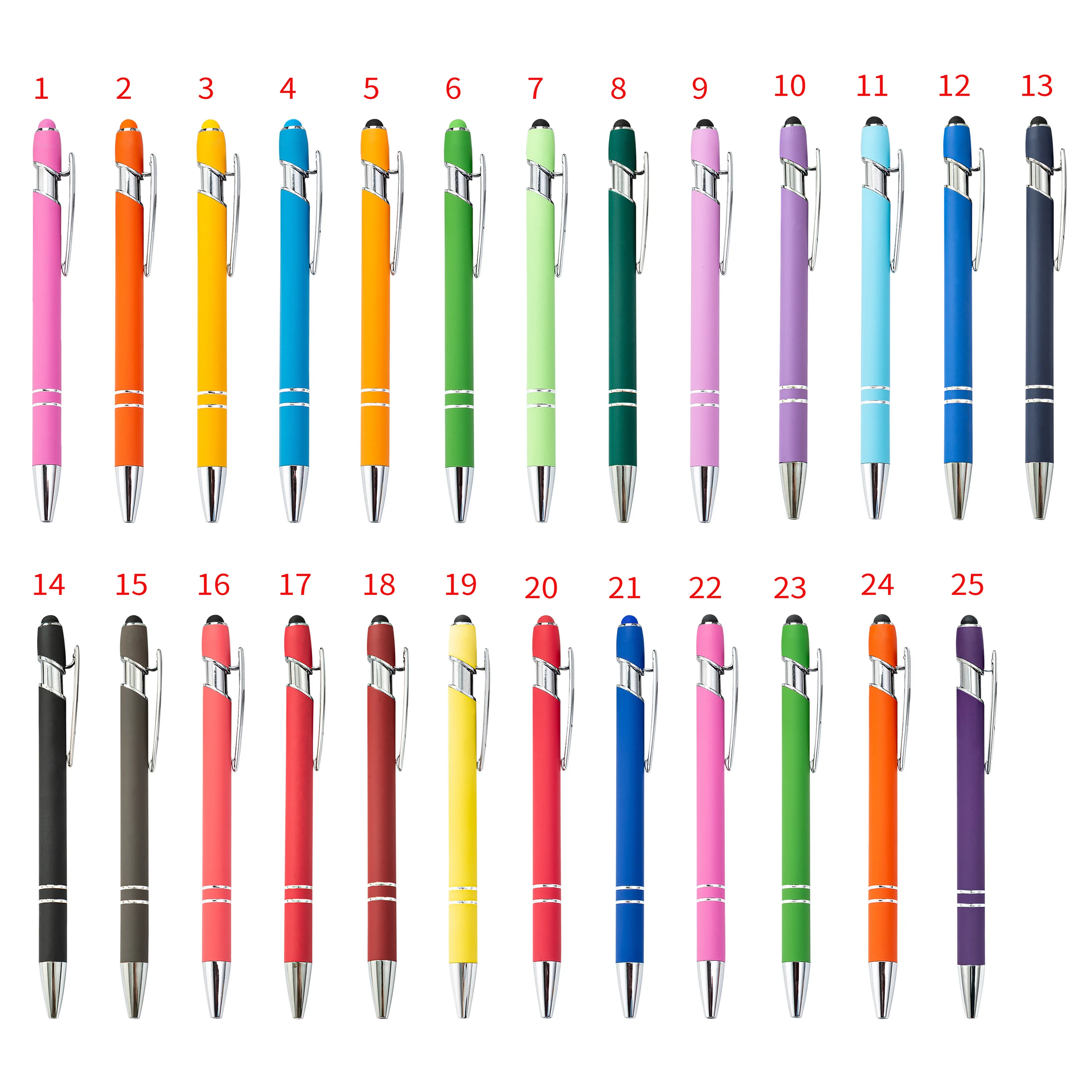 Custom 2 in 1 Capacitive Pen - Promotional Multi-functional