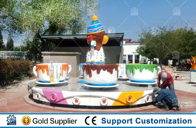 Fairground Attraction Kids Amusement Park Rotating Fiberglass Coffee ...