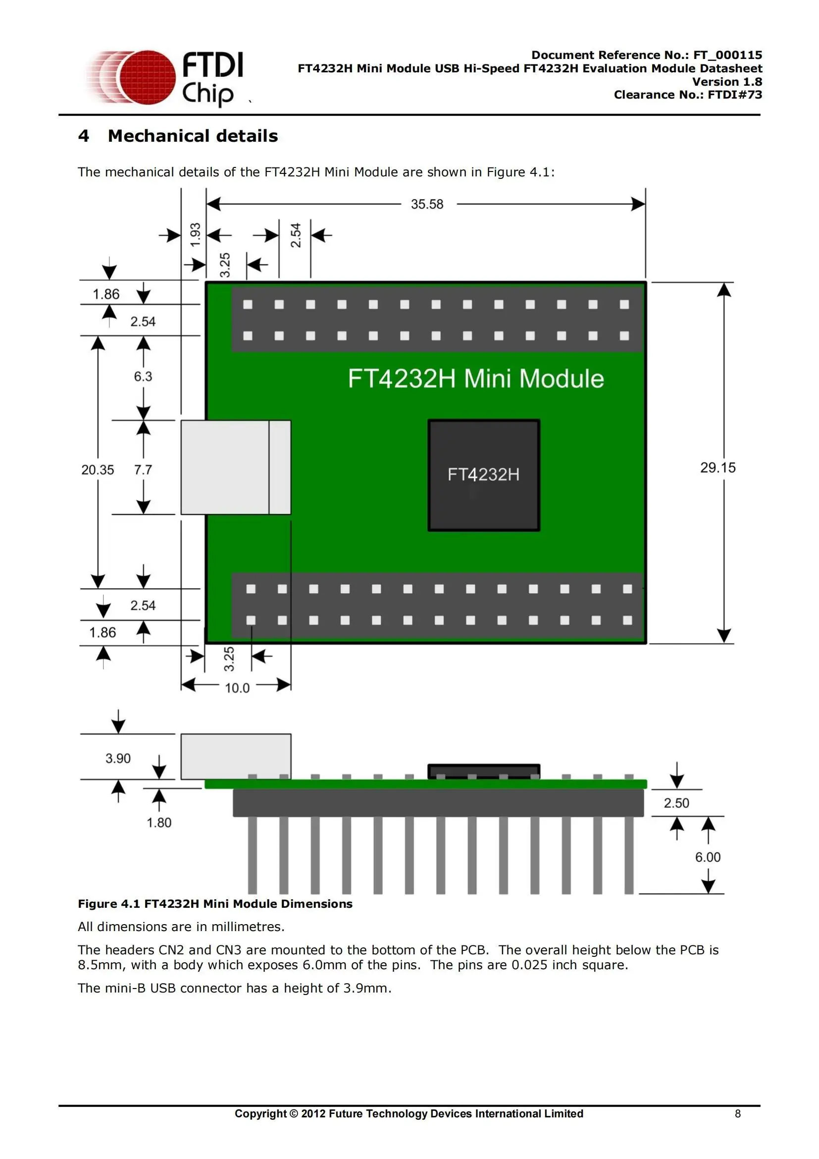 进口FT4232H MINI MODULE USB to Serial MPSSE Develop BOARD-阿里巴巴