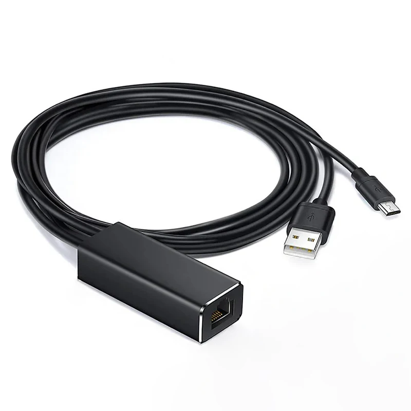 10/100mbps Ethernet Adapter - Micro USB to RJ45 Lan Cable