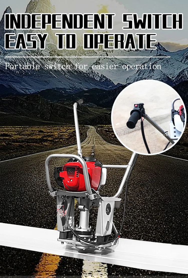 Electric Concrete Vibrating Ruler Gasoline Powered Leveling Ruler Easy ...