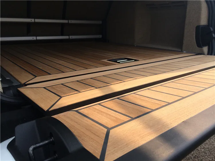 Real Teak Wood Trunk Floor for Range Rover Vogue