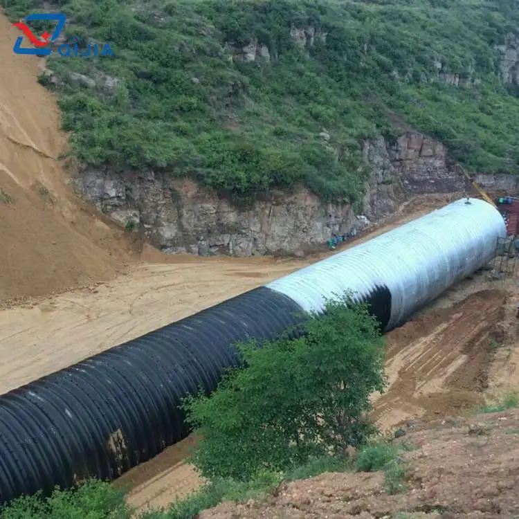 Underground Bitumen Coating Corrugated Steel Culvert Multi Plates ...