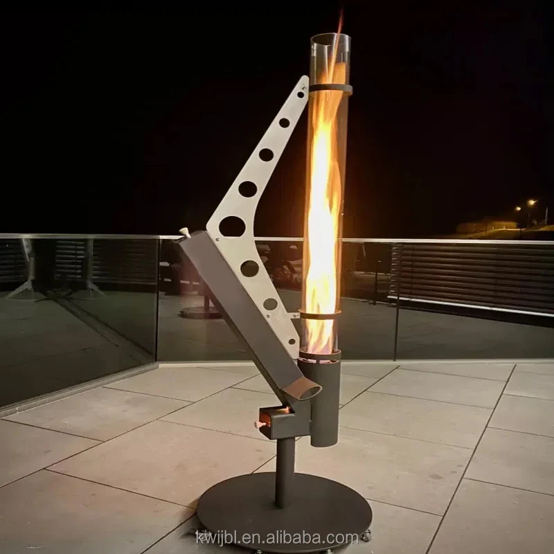 Garden Pellet Fire Pillar - Outdoor Heating Solutions