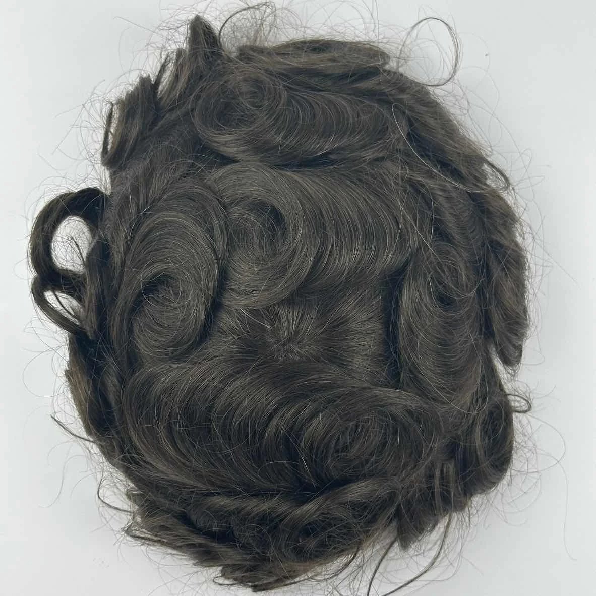 High Quality 8x10 Size 2# Toupee 100% Indian Remy Hair Handmade Mono ...