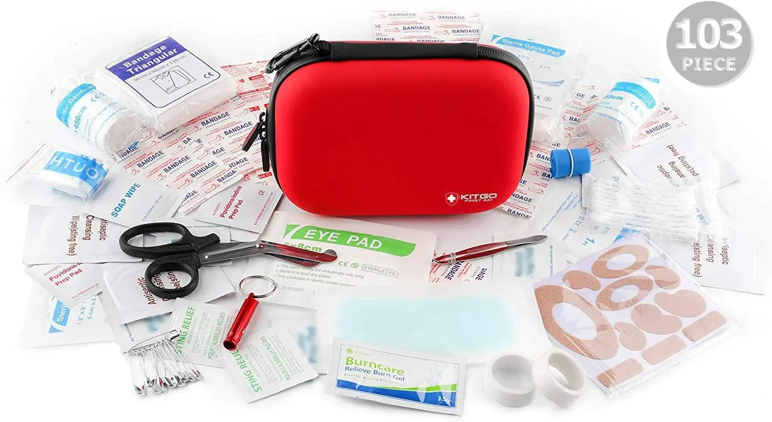 First Aid Kit With Two Handle Car Travel Portable Emergency Kit ...