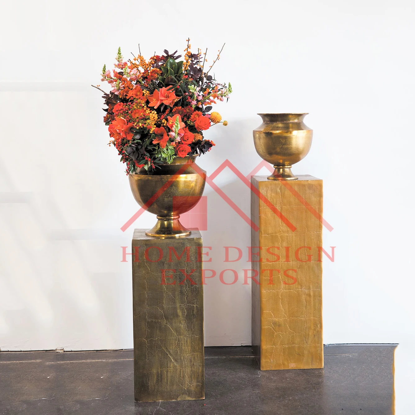 Metal Vases Column Stand Wedding Prop Table Decor Flower Rack Geometric ...