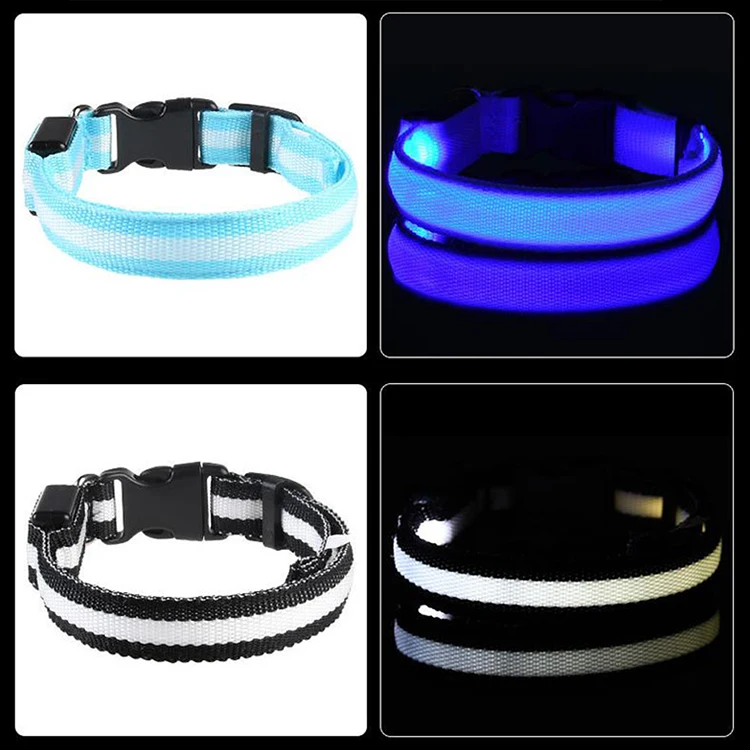 Waterproof Light Up Flashing Luminous Glowing Luz Custom Pet Led Dog ...