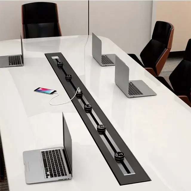 Aluminum Wall Track Socket - Movable Modular Power Rail