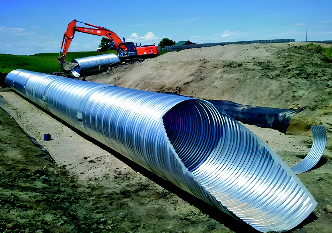Corrugated Galvanized Steel Culvert Pipes - Durable Solutions