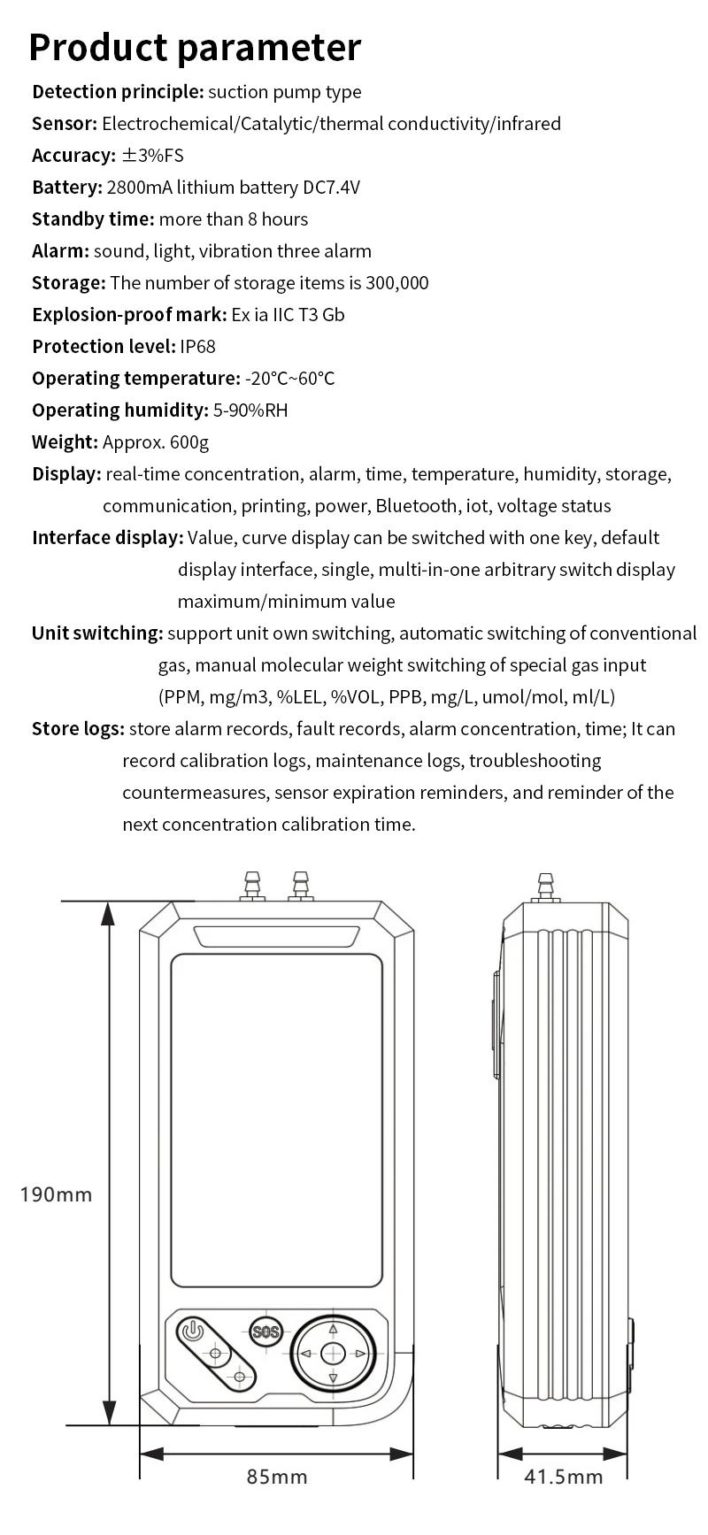 Air Conditioner Sensor Fixed H2s Gas Nitrogen Leak Hydrogen Cyanide ...