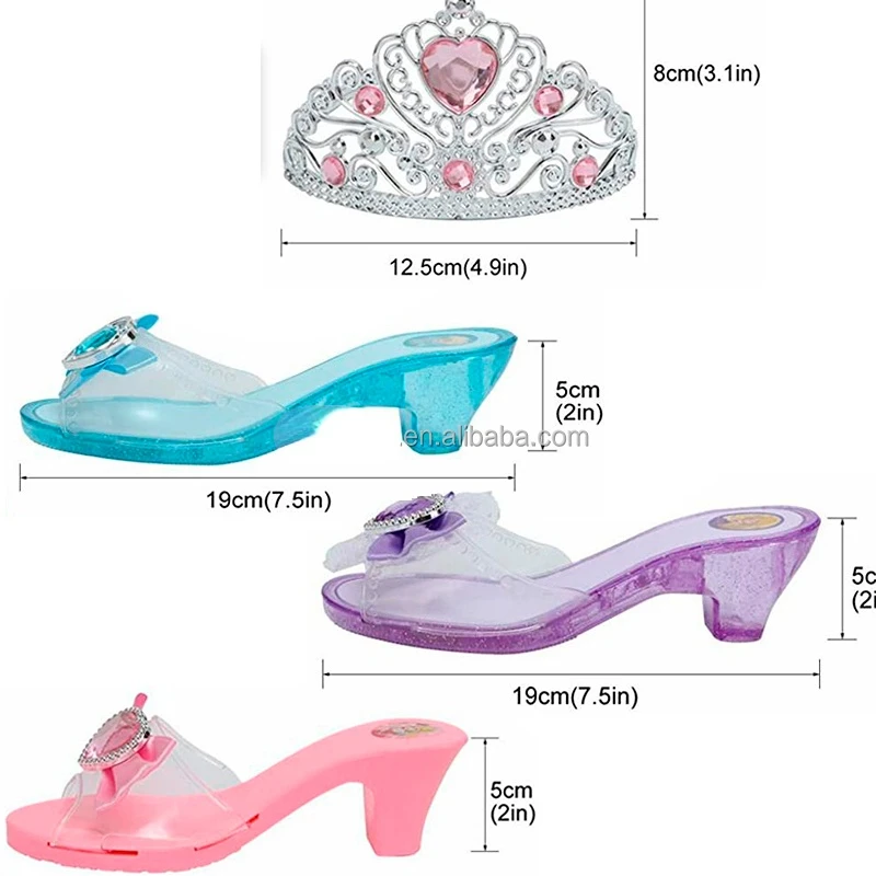 Girls Play Set Princess Toys Dress up Shoes and Tiara Role Play ...