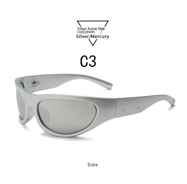 Steampunk Alien Clear Y2K Glasses - Fashionable & Functional