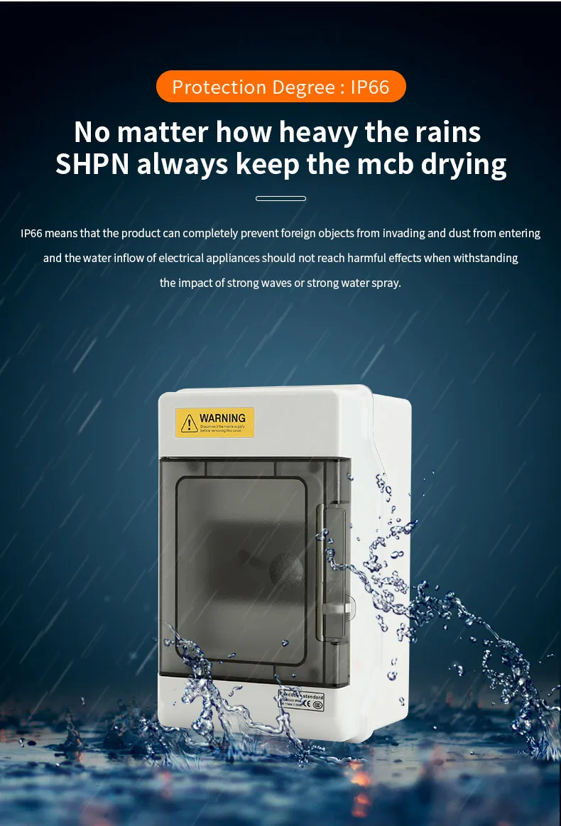 Plastic 4 Way 6 Way Solar Dc Mcb Enclosure Distribution Box Ac Sassin ...