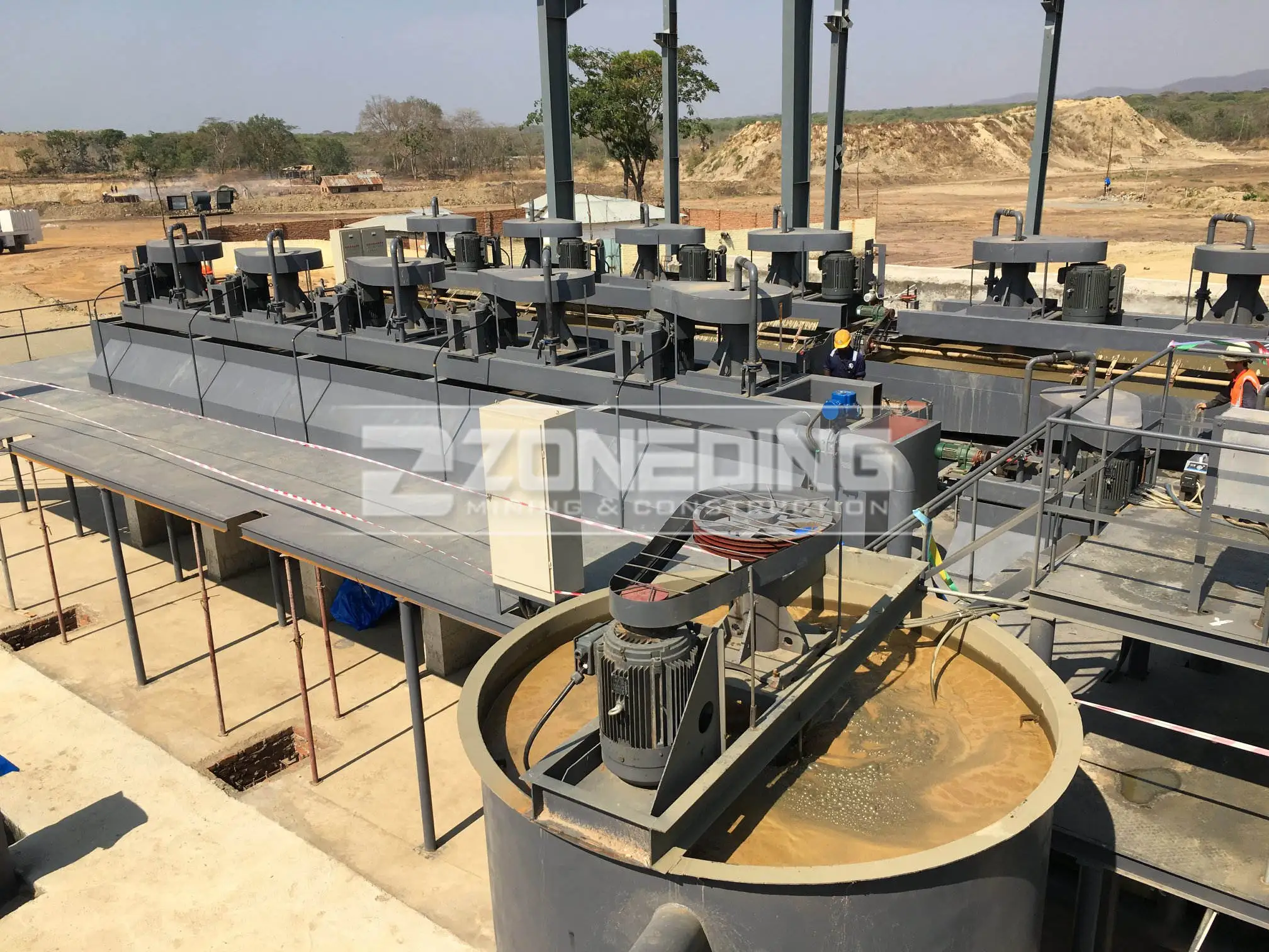 Beneficiation Plant Mine Sludge Agitating Tank Mixing Tank With ...
