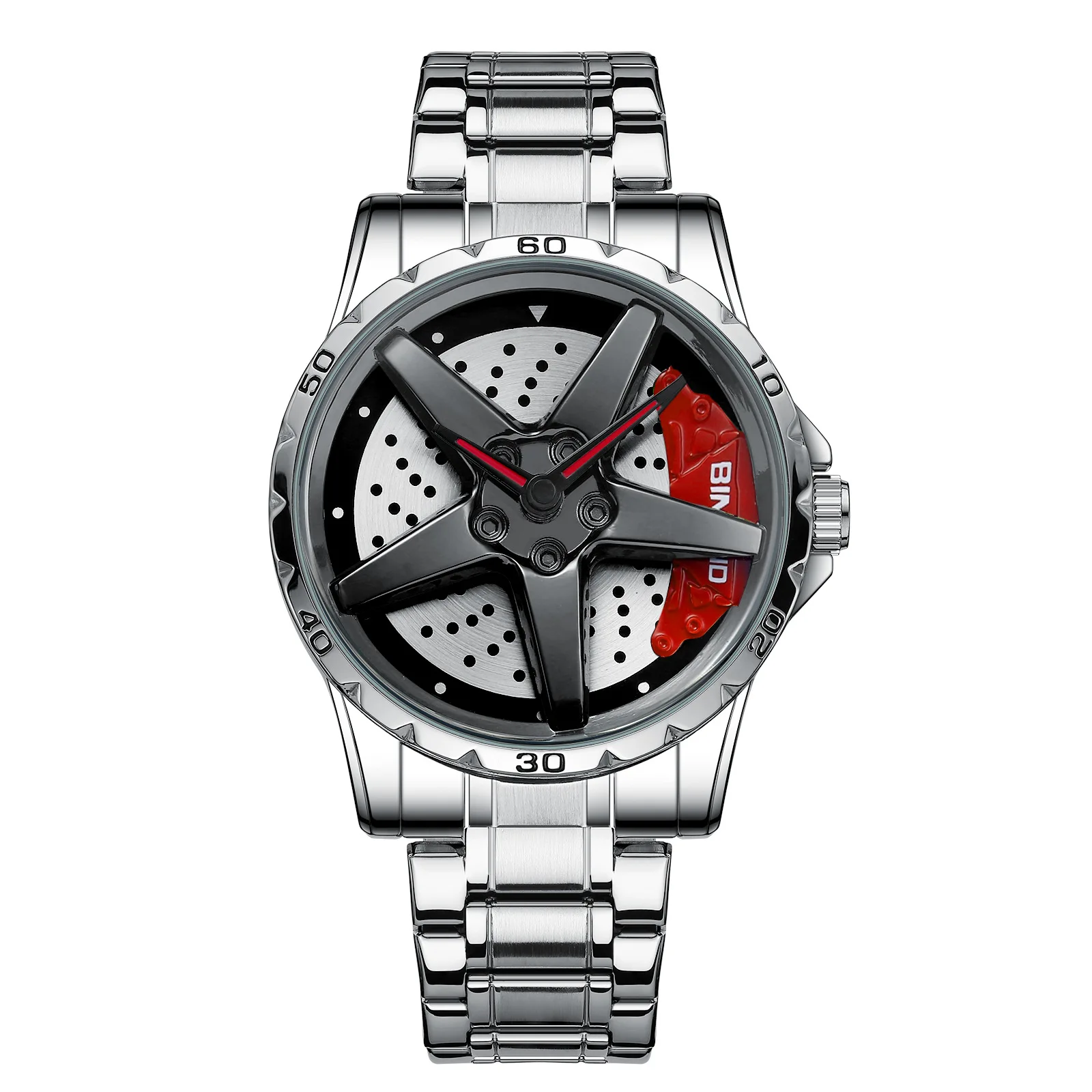 BINBOND Car Wheel Watches for Men - Racing Design