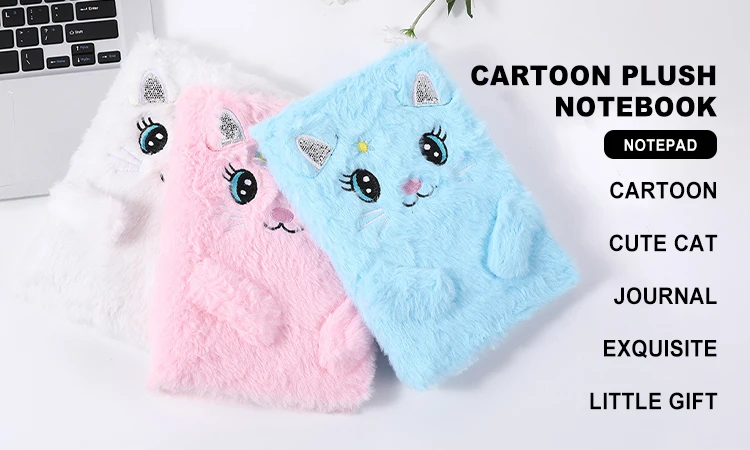 Primary School Student Cute, Plush Animal Cover for Kids Record Furry ...