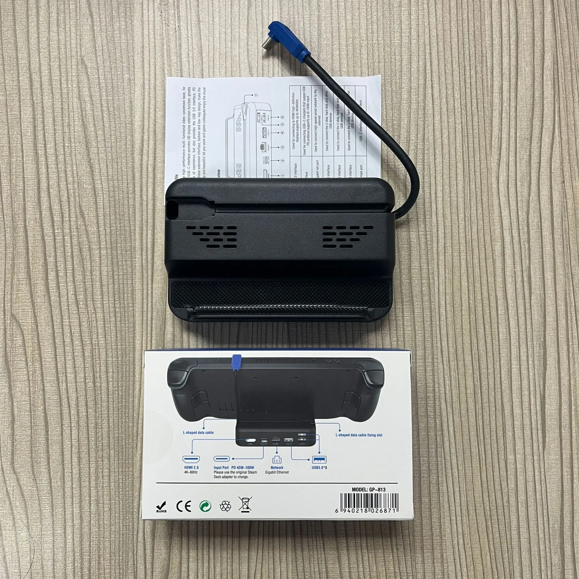 Dock Station For Steam Deck Hub With Gigabit Ethernet 4k@60hz Usb Port ...