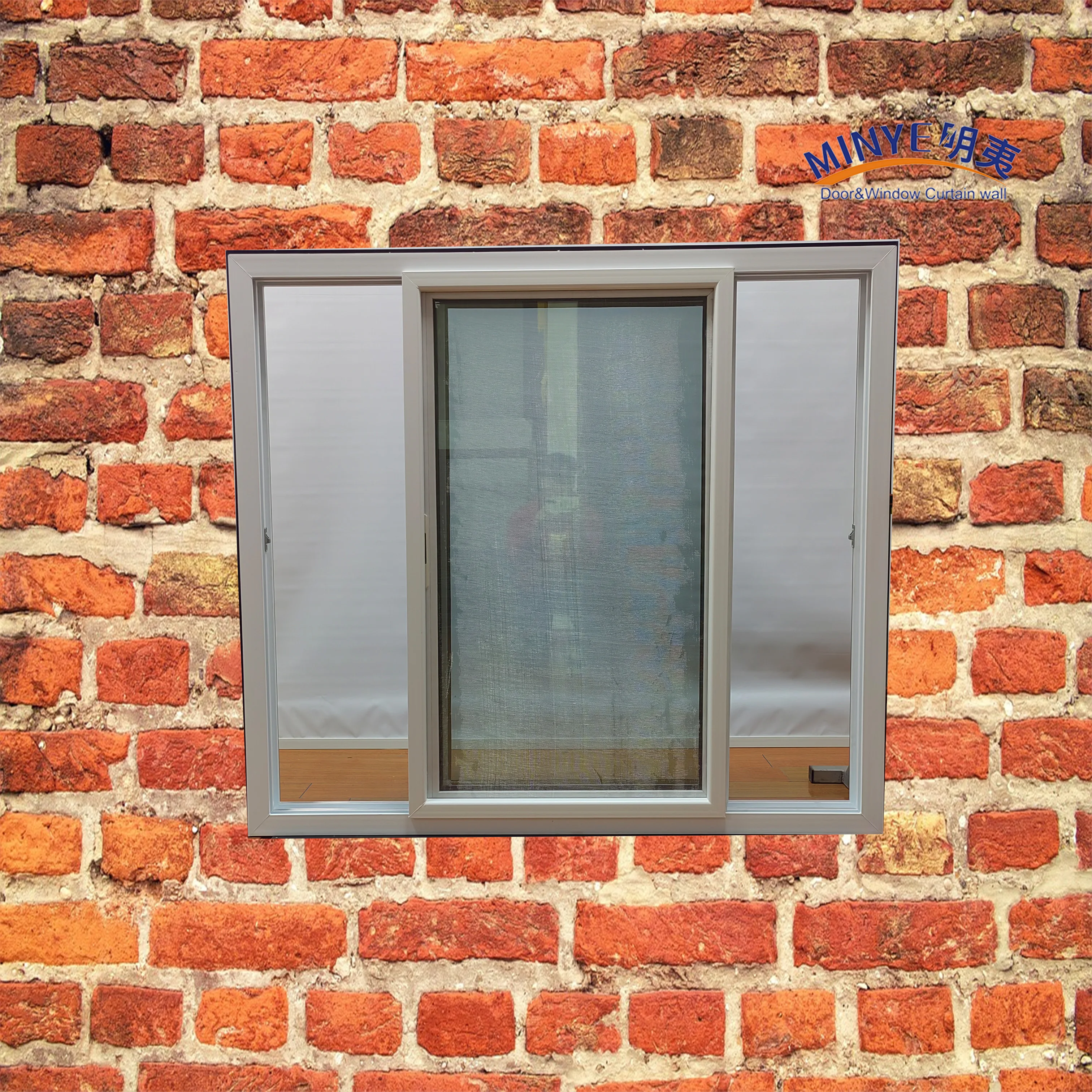 Upvc Sliding Window Low E Glass Double Color with Nail Fin German Brand ...