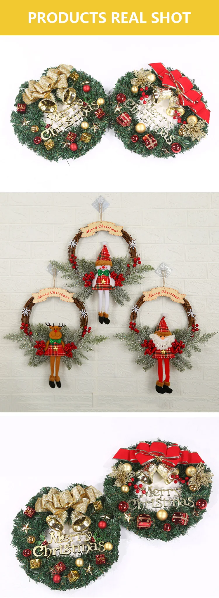 Pvc Indoor Decoration Realistic,Artificial Wooden Roulette Christmas ...